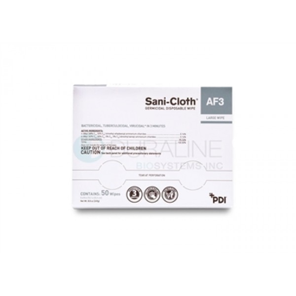Sani-Cloth AF3 Germicidal Disposable Wipes Large 5" x 8" individually ...