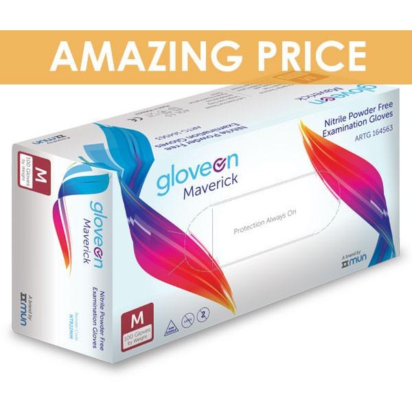 GloveOn Maverick Nitrile Exam Gloves (27157)