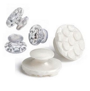 Esthetic Ceramic Bondable Buttons (White And Clear)
