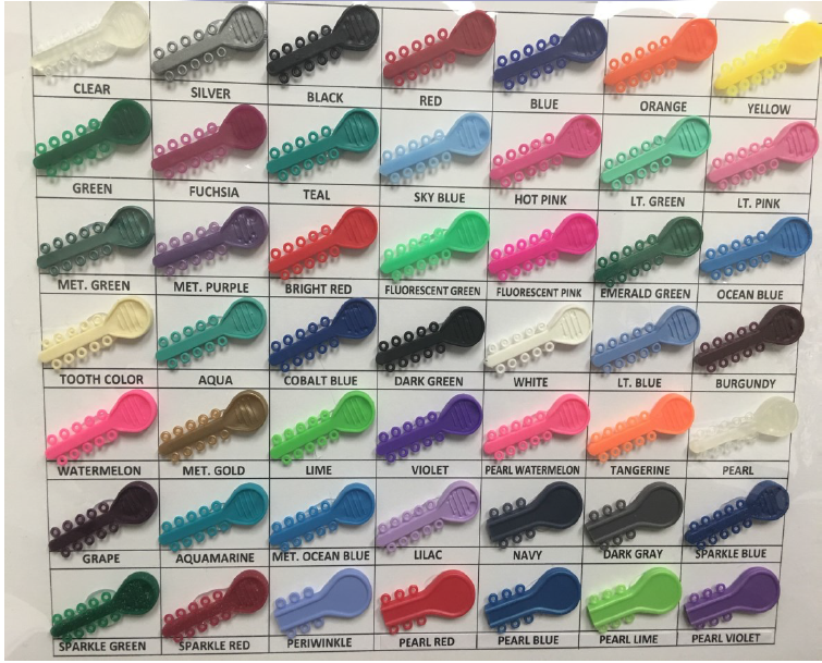 Braces Color Chart Braces Orthoclinic