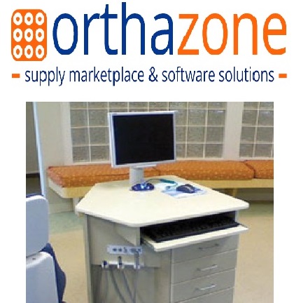 Custom Ortho Mobile Cart w/Computer Storage (637)