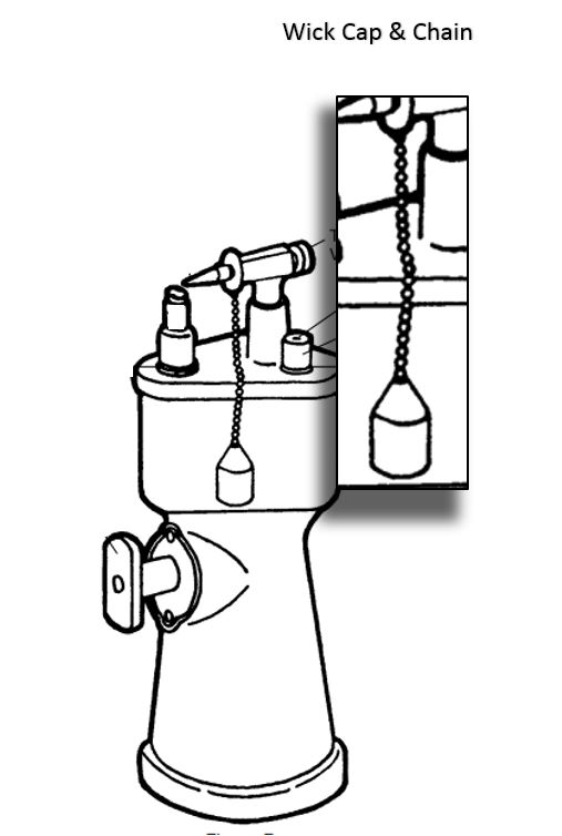 Wick Cap and Chain (for Hanau™ Alcohol Torch) (33160)
