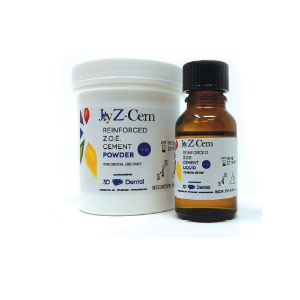 Joy Z-Cem Zinc Oxide Eugenol Reinforced Cement Kit (50GM Powder, 15ML ...
