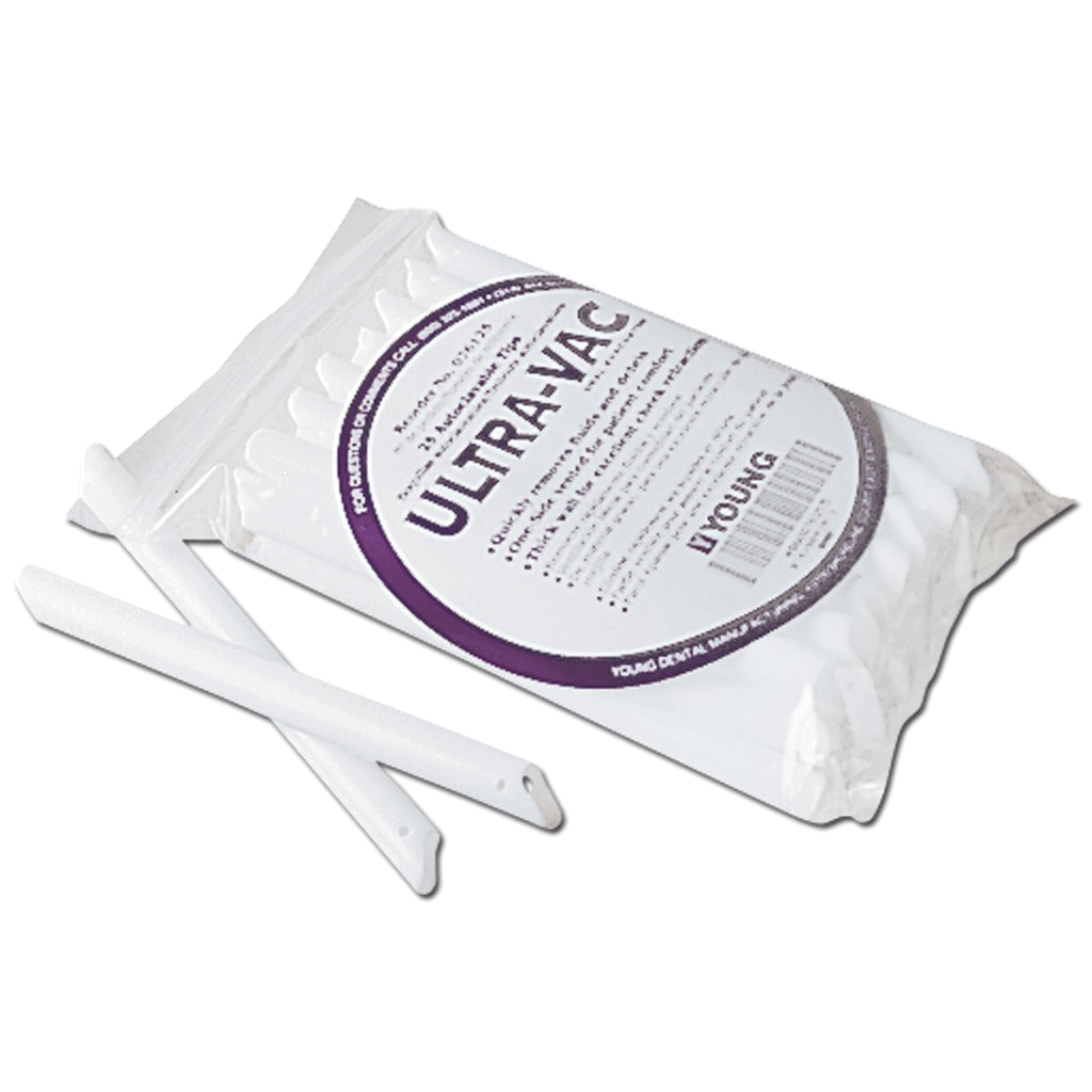 Ultra-Vac High Volume Evacuation Tips Vented 25/Pk (13851)
