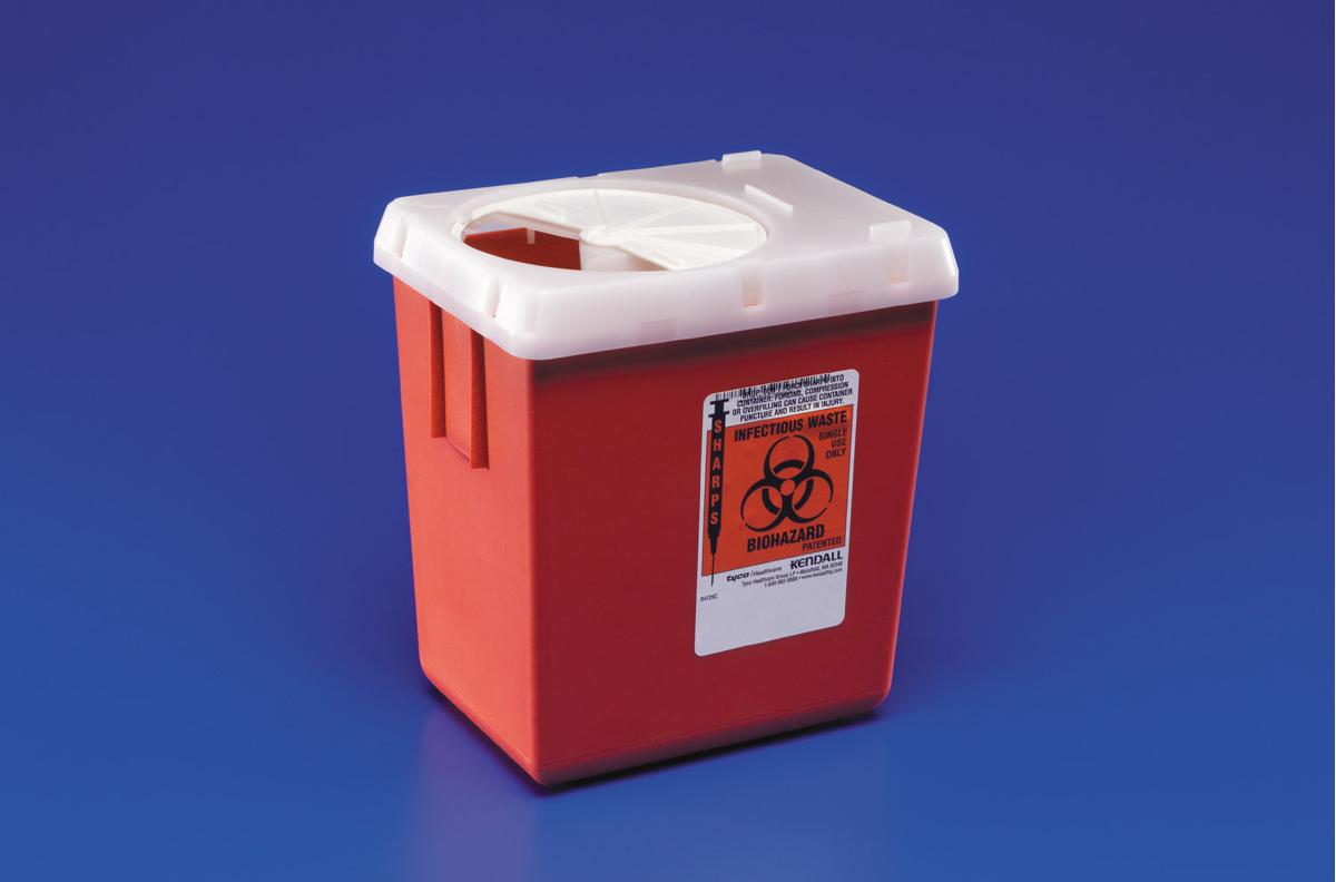 Sharps Phlebotomy Container Red 1 Quart (12267)