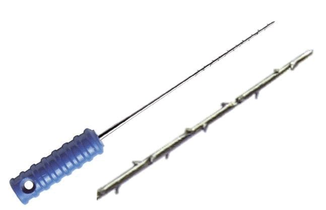 Barbed Broaches #4 Sterile Fine 10/Bx Blue (13368)