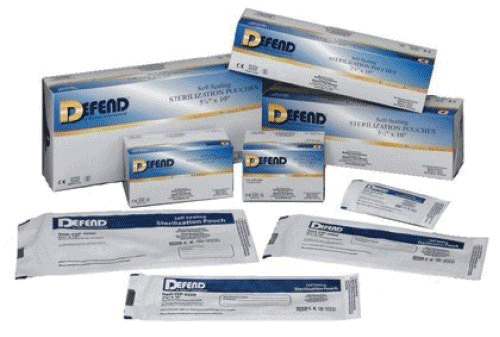 Defend Sterilization Pouch 200/Box 2.25" X 4" (14918)