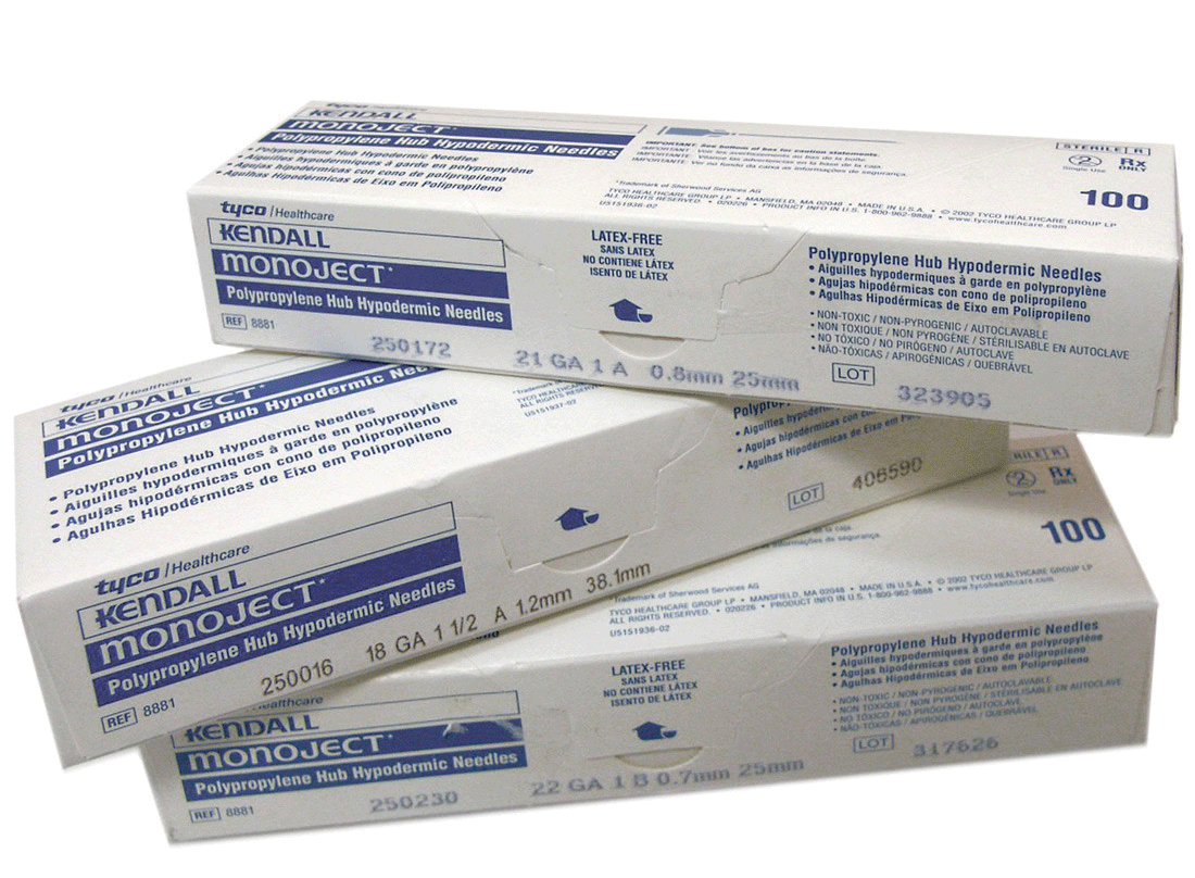 Monoject Needles Plastic 100/Bx 27S (12249)