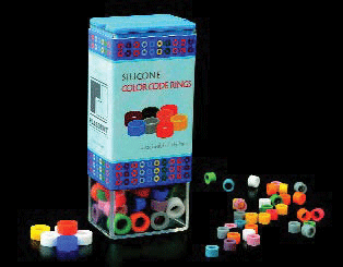 Color Code Rings 60/Pk White (15521)