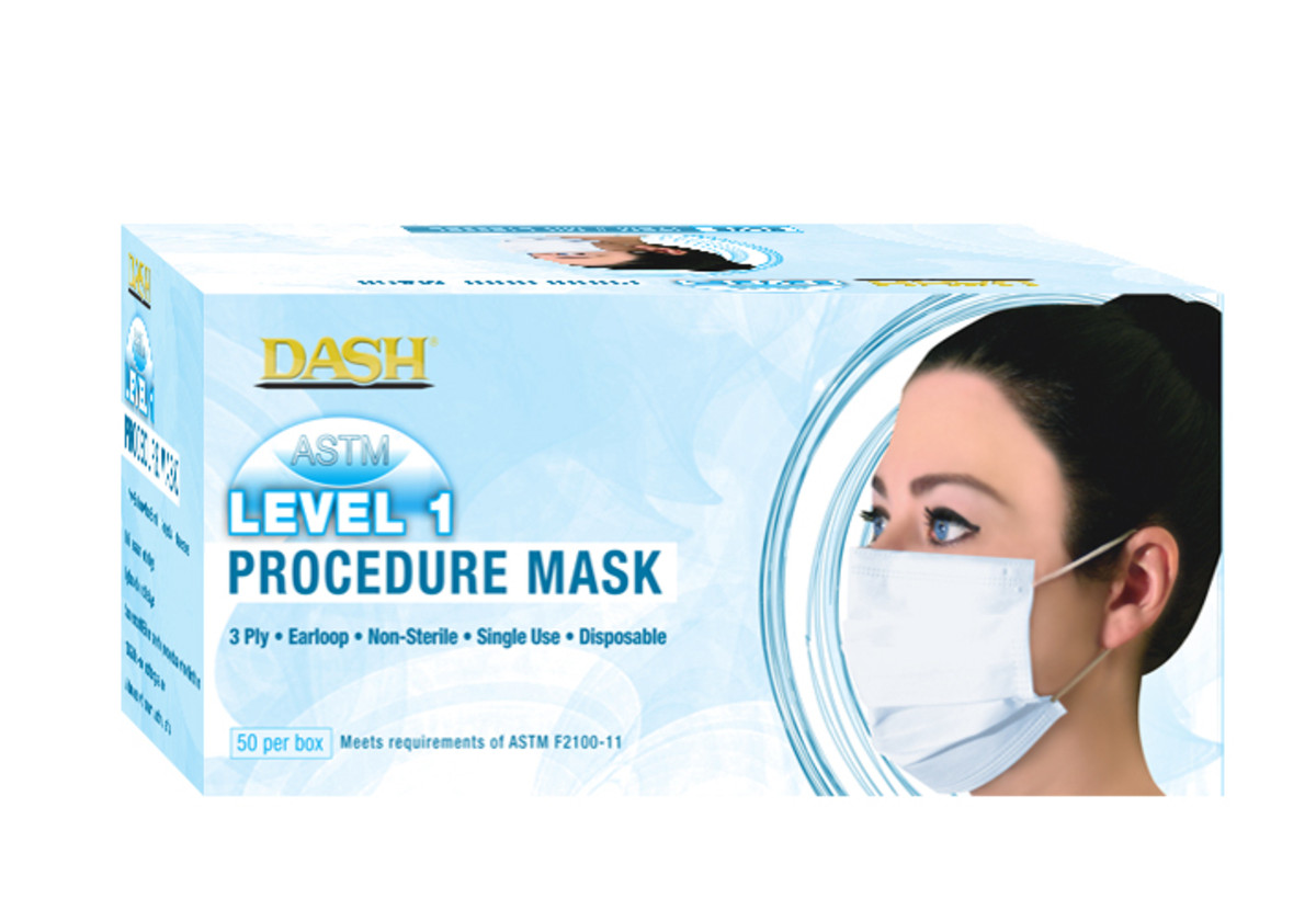ASTM Level 1 Earloop Face Mask (Case) (25659)
