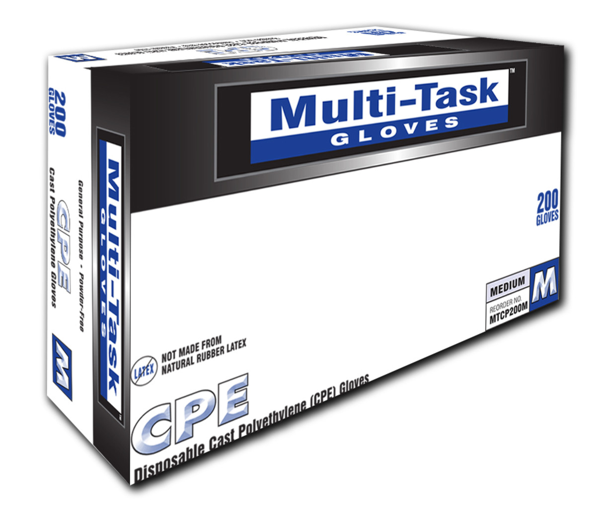 Multi-Task Cast Poly Gloves (Case of 10 boxes) (31636)