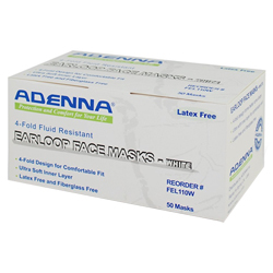 Adenna® White Earloop Face Masks 50Pk (24151)