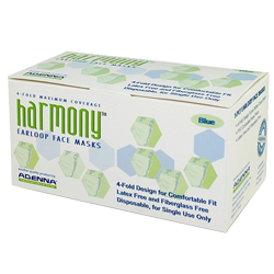 Adenna® Harmony Blue Earloop Face Masks 50Pk (24152)