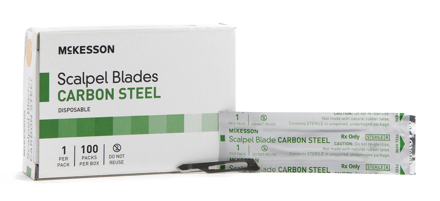 Surgical Blade McKesson Brand Carbon Steel No. 15 Sterile Disposable ...