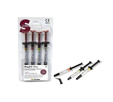 Silmet ProFil Flow Universal Flowable Composite A1 Syringes 4 x 1gm (33099)