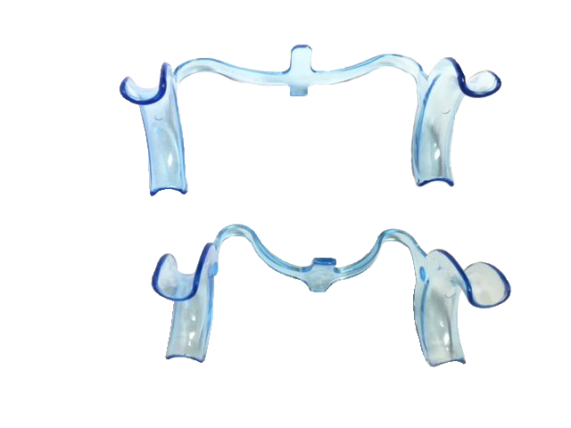 Cheek Retractors with Tongue Guard - Intraoral - Blue (3743)