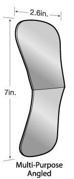 Angled Photo Mirror - Stainless Steel (10552)