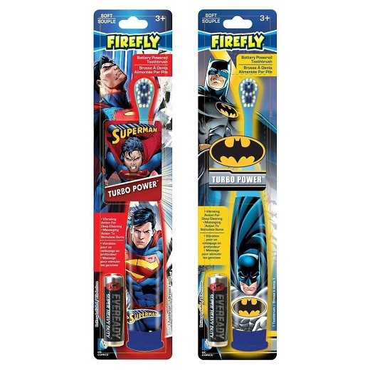 FireFly Batman/Superman Power Toothbrush Combo (6ct) (21271)