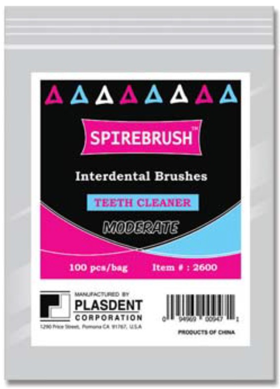 SPIREBRUSH™ Interproximal Flossing Brushes - bag of 100pcs (28614)