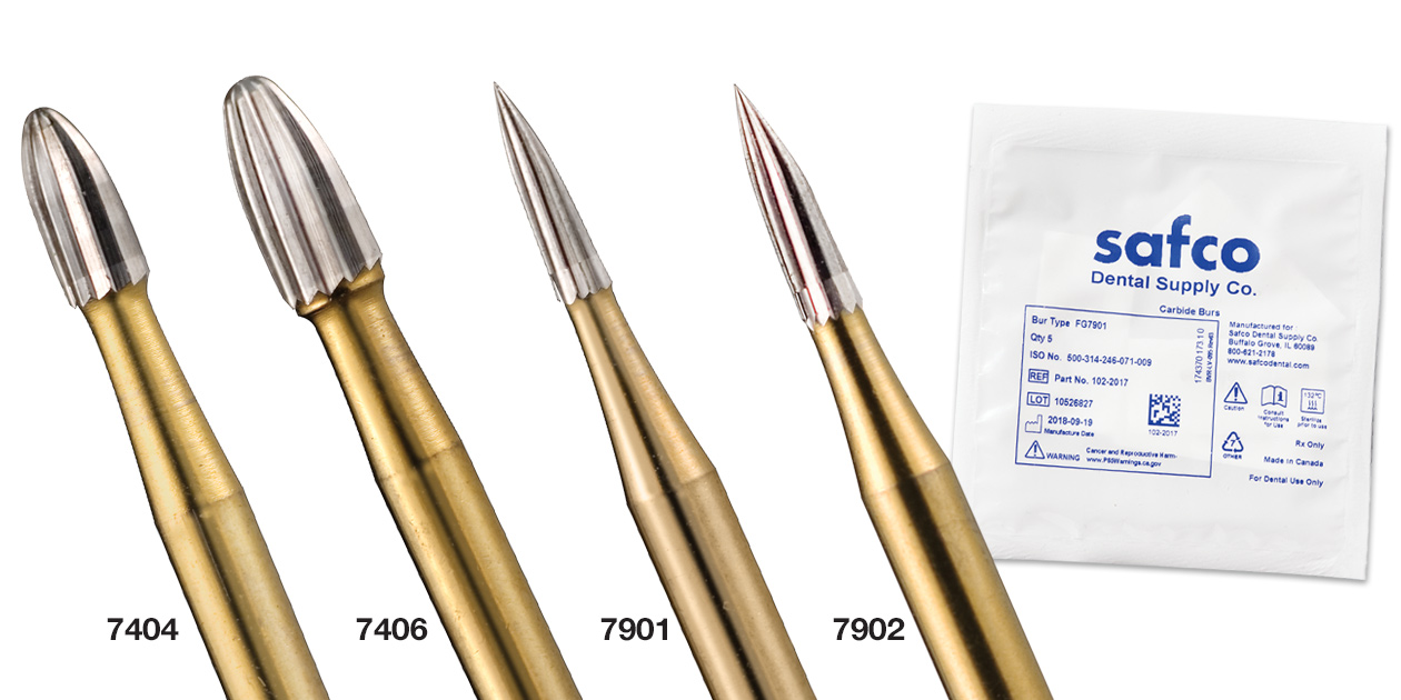 T&f bur 12-bladed fg #7104 flame, 5-pack (38471)