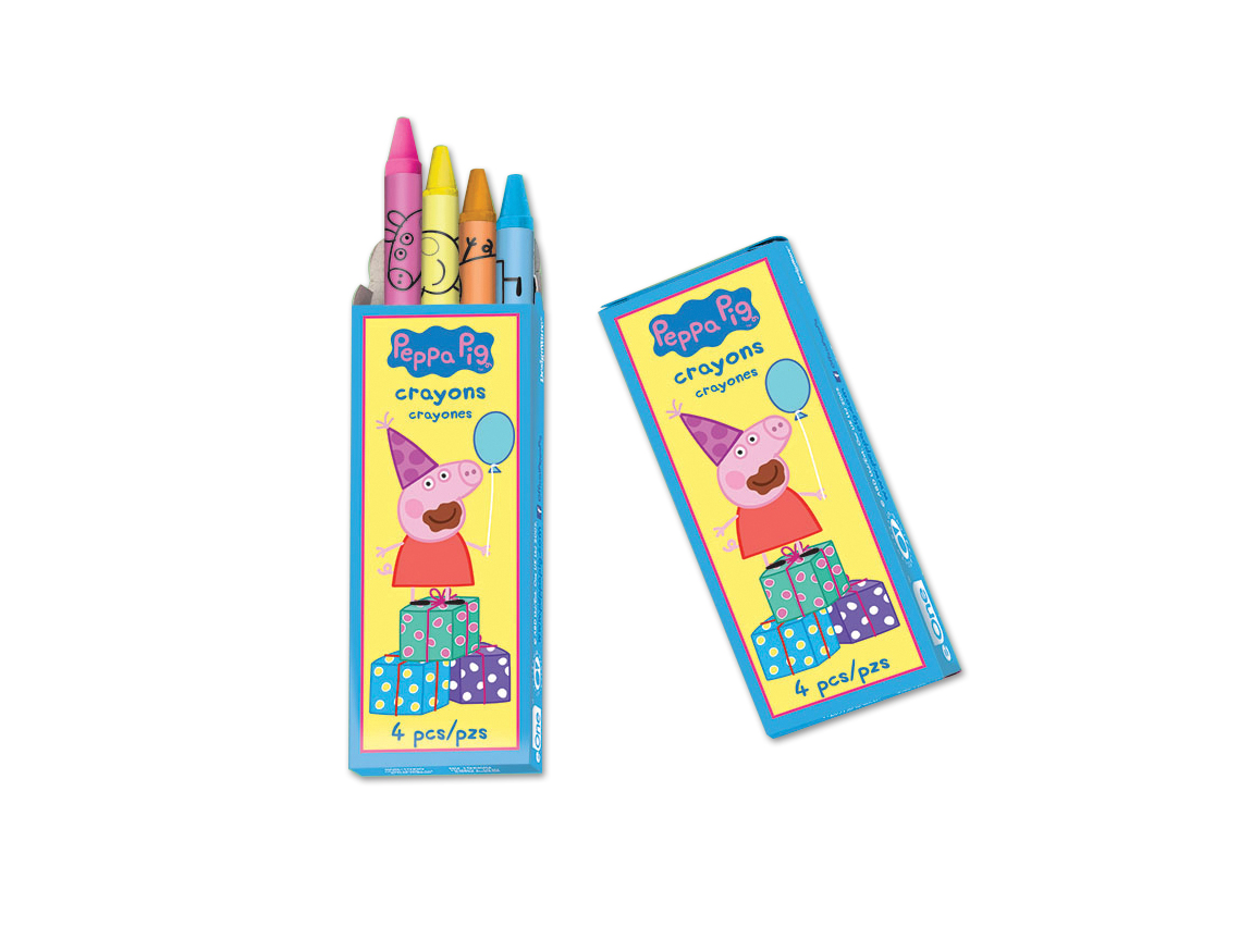 Peppa Pig 4 Pack Crayons (48 per pack) (21082)