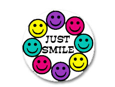 Just Smile Stickers (100 per roll) (21061)