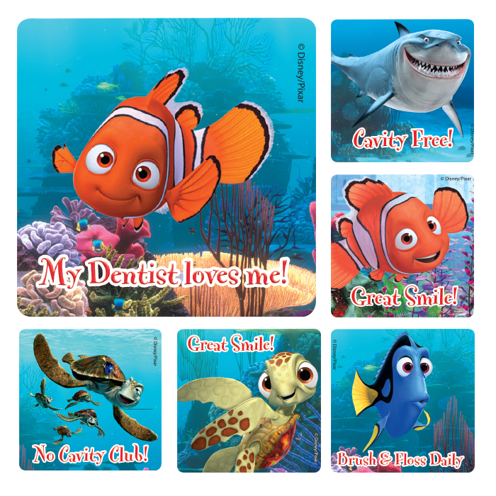 Finding Nemo Dental Stickers - 100/roll (27429)