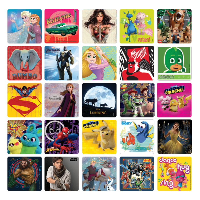 Licensed Sticker Assortment (2500) (27438)
