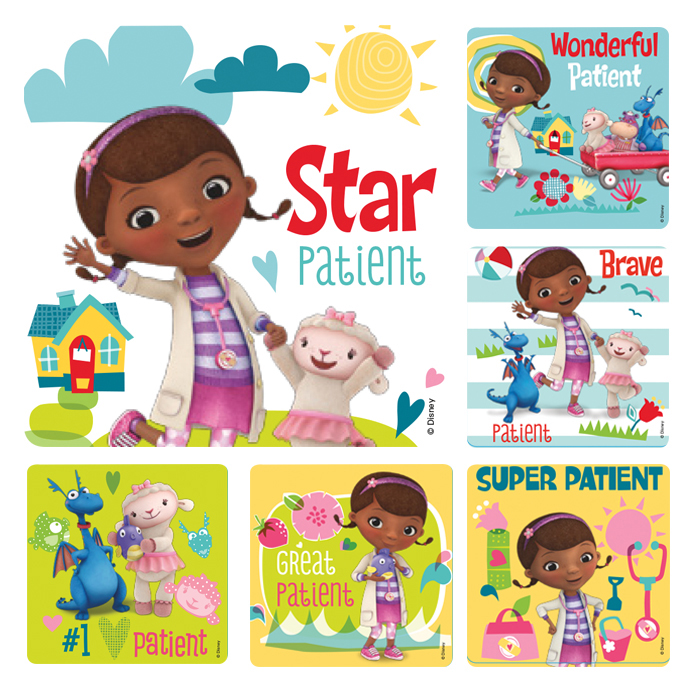 Doc McStuffins Medical Stickers - 100/roll (27462)