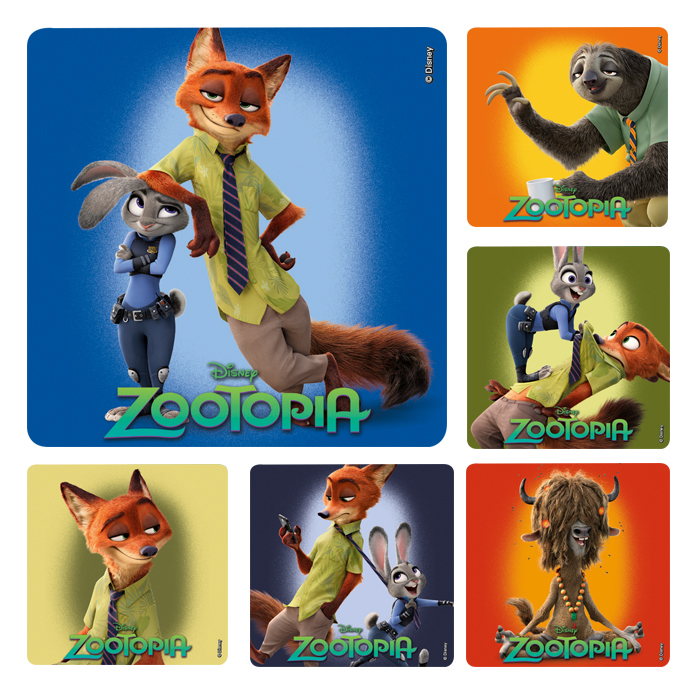 Zootopia Stickers - 100/roll (27469)