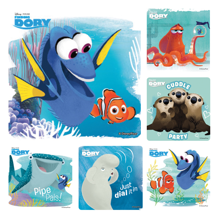 Finding Dory Stickers - 100/roll (27470)