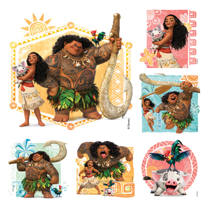 Disney Moana Stickers - 100/roll (27479)