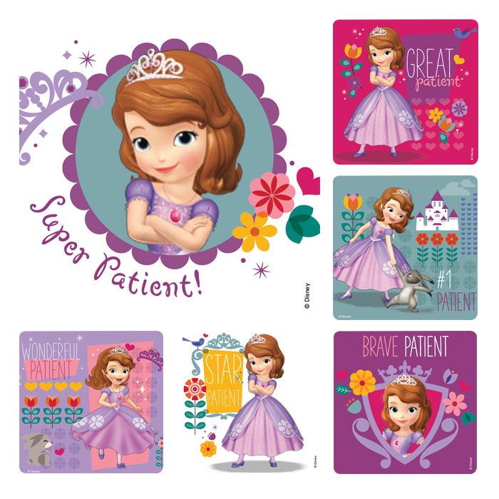 Sofia the First Medical Stickers - 100/roll (27482)