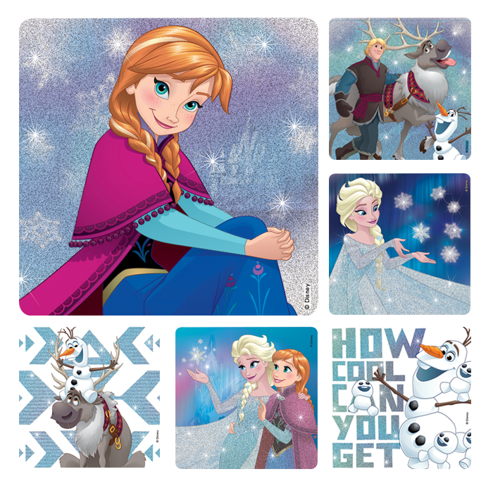 Frozen Glitter Stickers - 50/roll (27489)