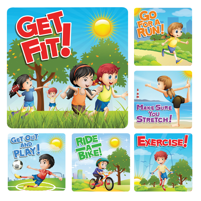 Exercise Stickers (100) (27494)