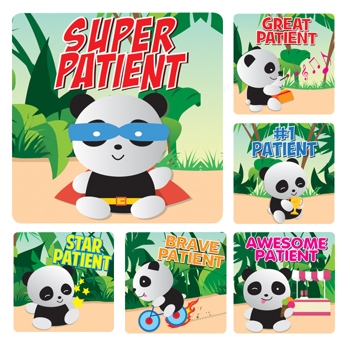 Panda Patient Stickers (100) (27499)