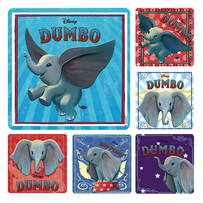Dumbo Live Action Stickers - 100/roll (27521)