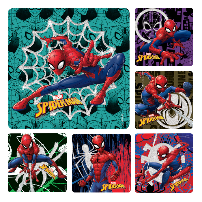 Spider-man Glitter Stickers - 50/roll (27528)