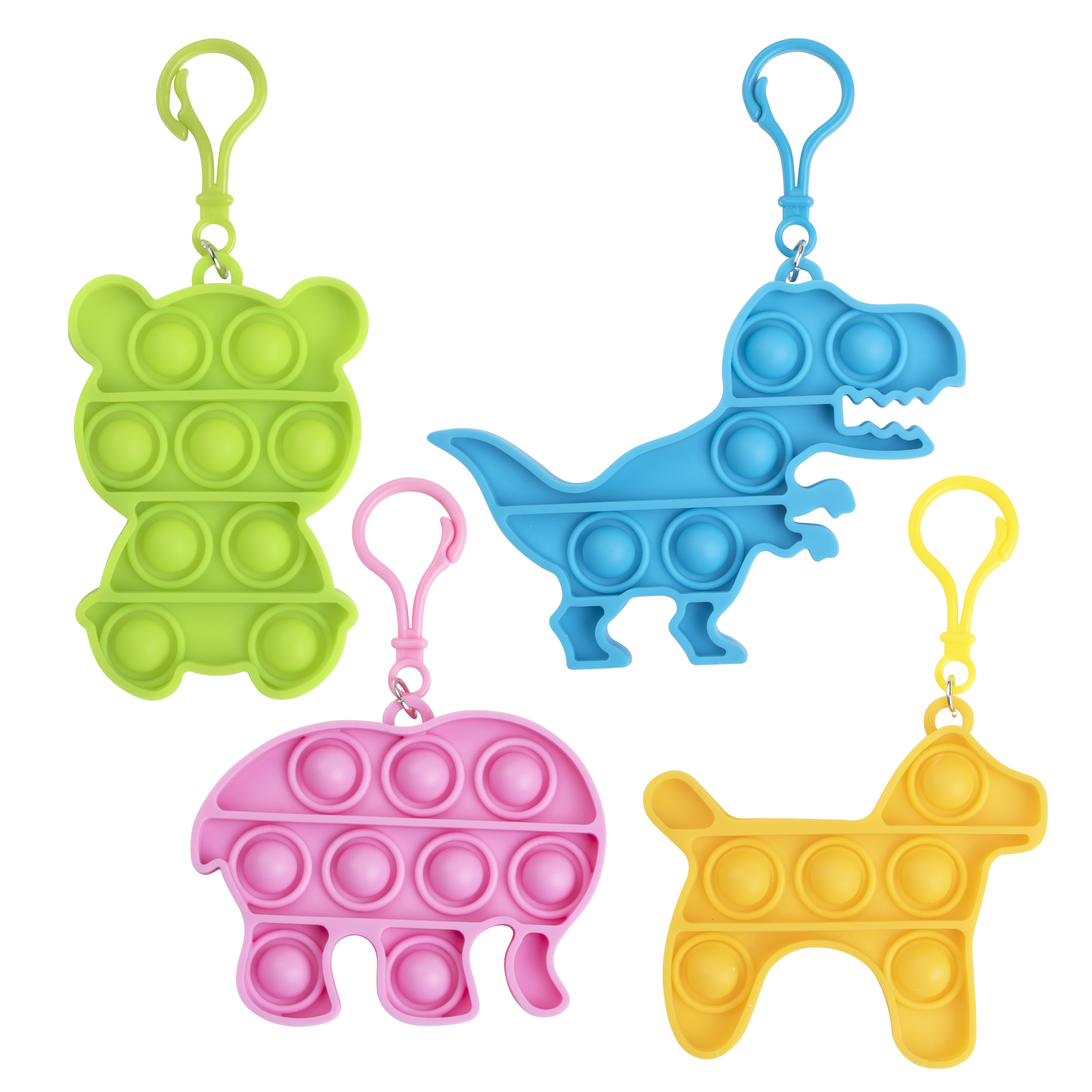 Popper Toy Keychain Assortment - 24 per pack (31671)
