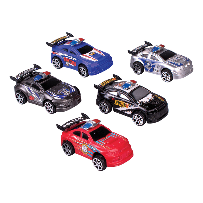 Pull-Back Police Car Assortment - 24 assorted/pk (27747)