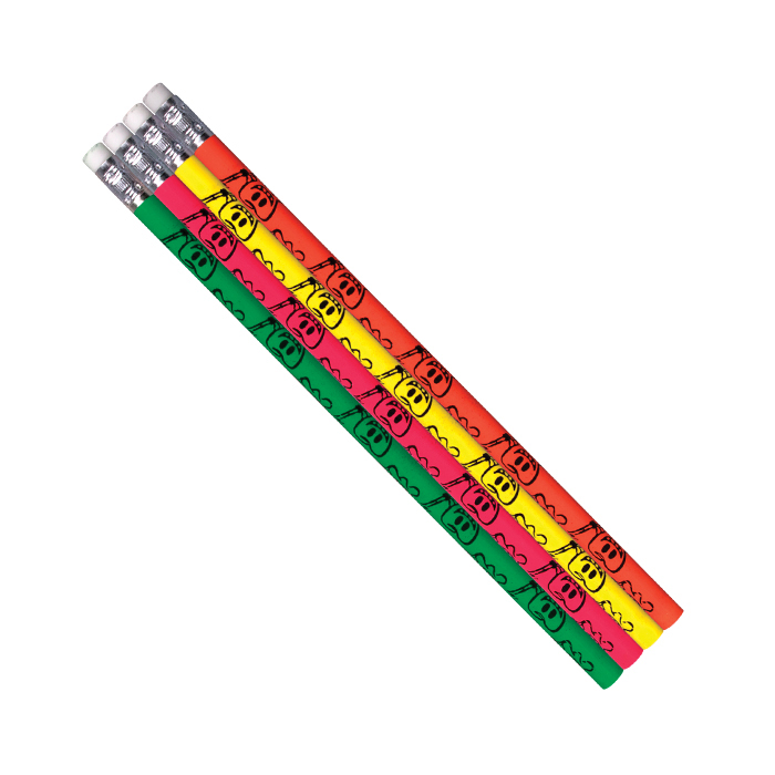 7.5" Neon Tooth #2 Pencils Assorted - 48/pk (27792)