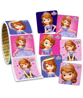 Sofia the First Stickers - 100/roll (27451)