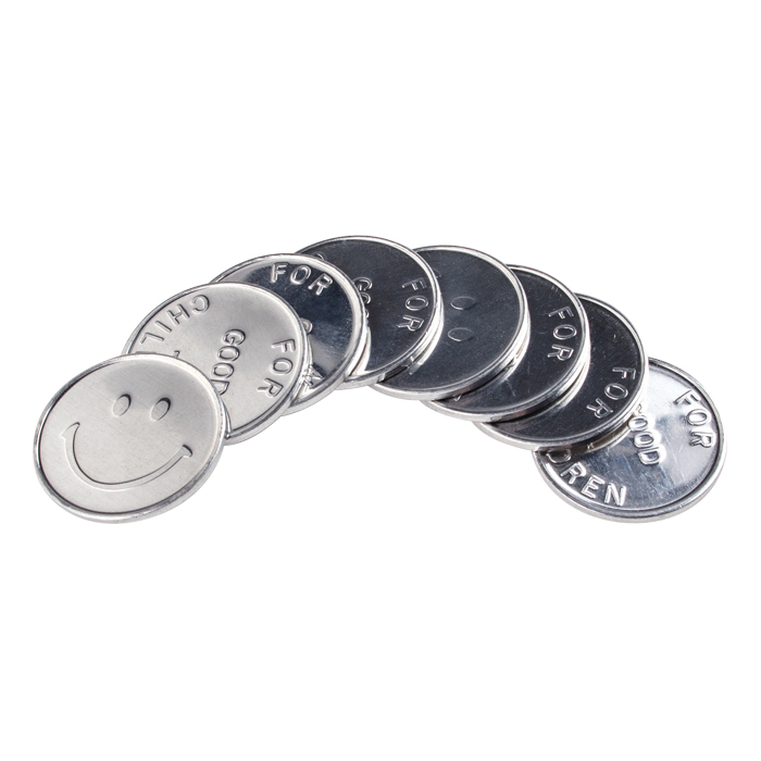 Smile Face Tokens for Vending Machine - 100/pk (27814)