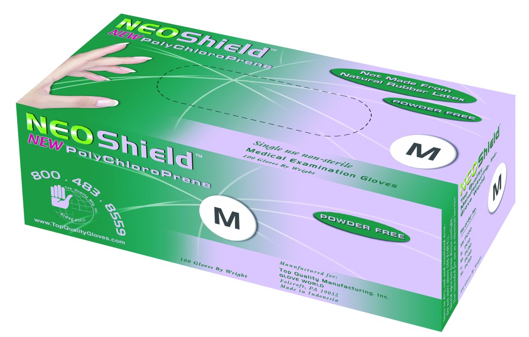 Neoshield Regular - Green Gloves - 1 Case/10 Boxes (25631)