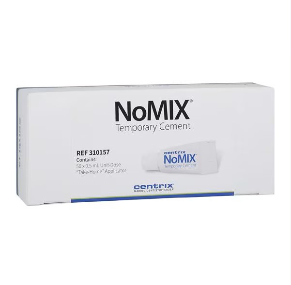 NoMix Temporary Cement, Unit Dose Dispenser, 0.50 g, 50/Pk, 310157 (34876)