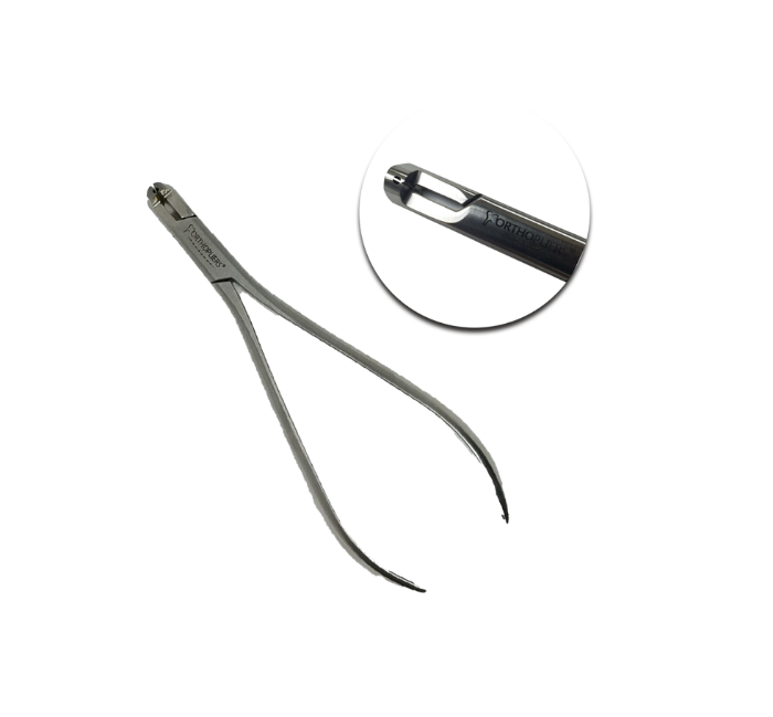 Flush Cut Distal End Safety Hold Cutter (Long Handle) with T.C. (40038)