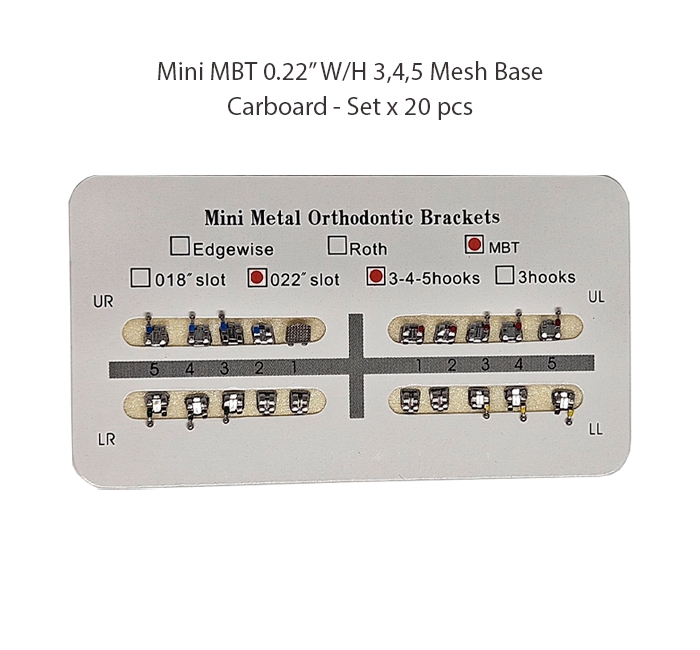 Mini Brackets MBT 0.22 W/H 345 Mesh Base / Cardboard (40400)