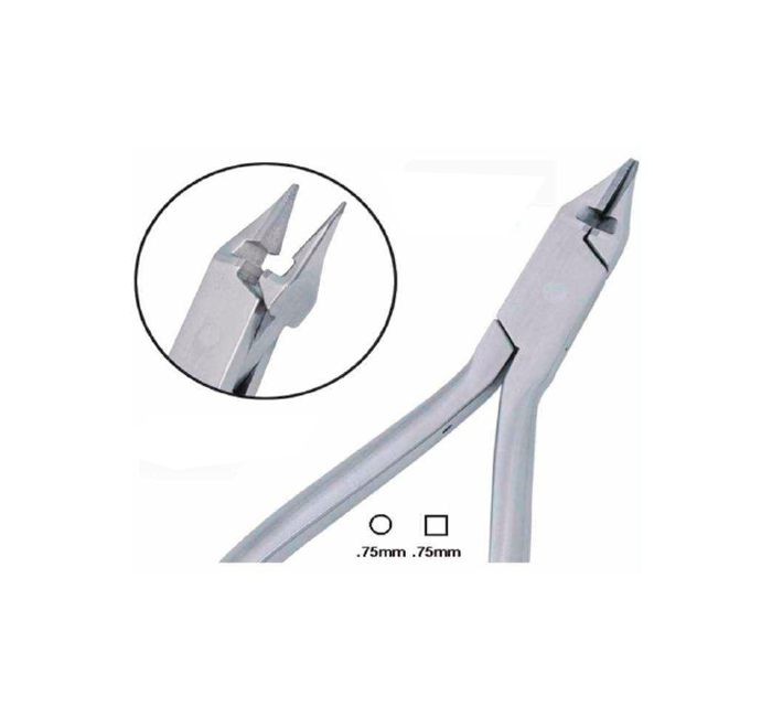 Bird Beak Pliers With Cutters 12.5Cm Taperes Beak With T/C Tips (40125)