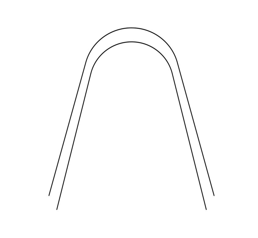 Silver Tone Stainless Steel Archwires, Standard Round (100 ct) (30244)